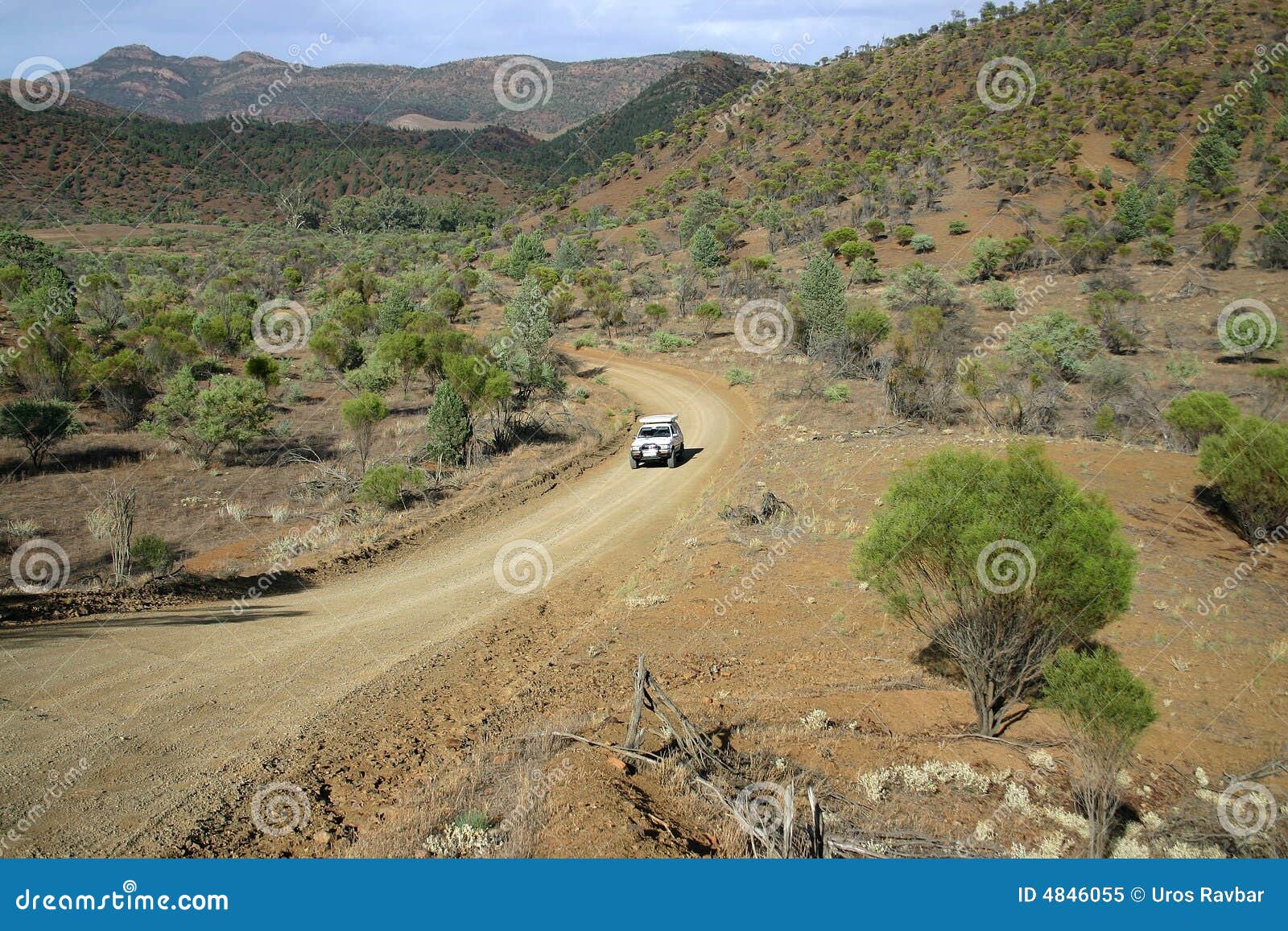 Driving on a dirt road stock image. Image of adventure - 4846055