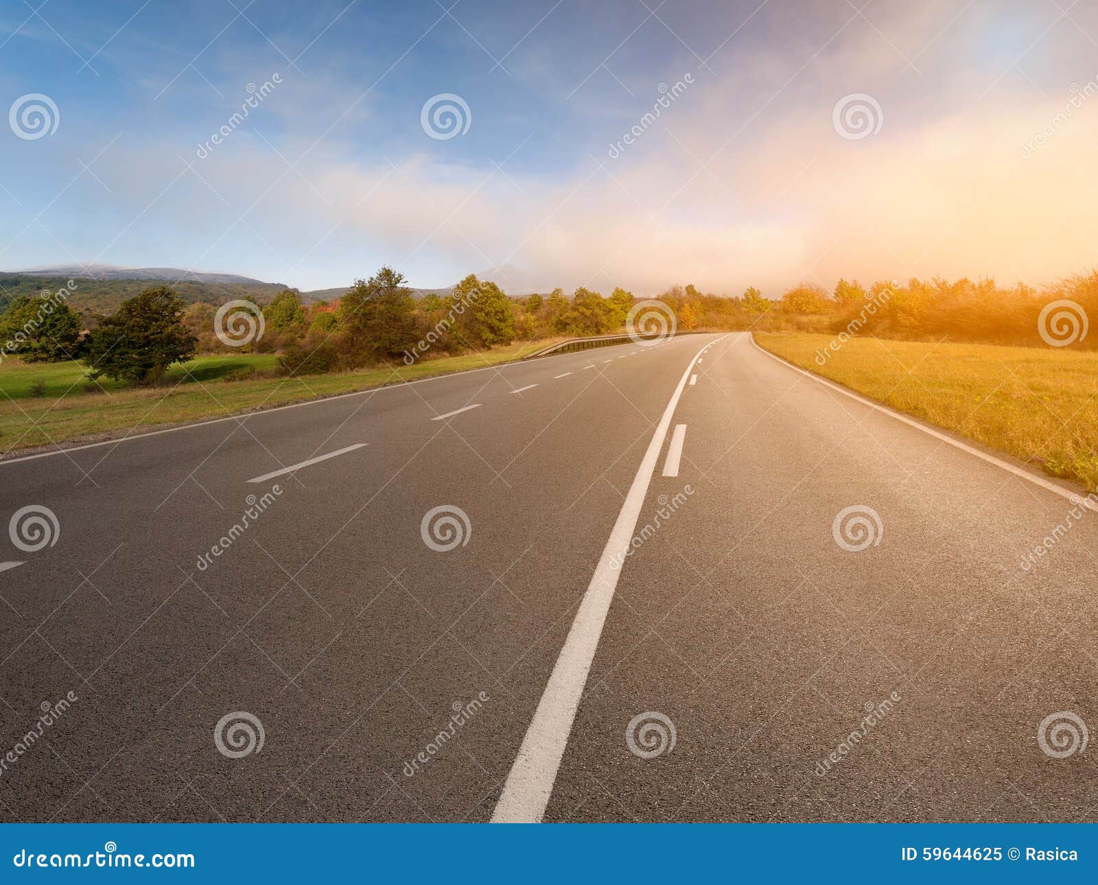 Driving on an Empty Asphalt Road at Autumn Stock Image - Image of haze ... Driving on an Empty Asphalt Road at Autumn Stock Image - Image of haze ...