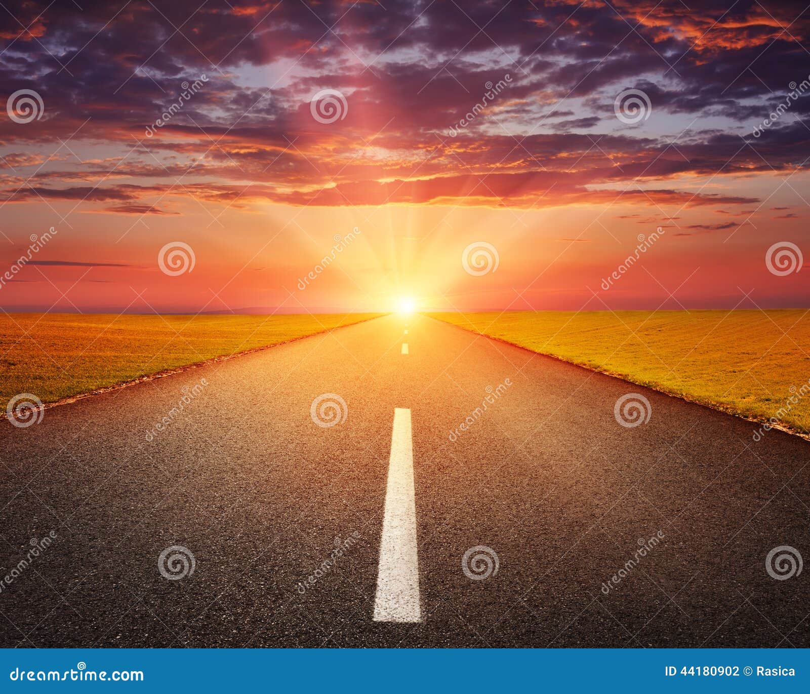 Sunset Highway Royalty-Free Stock Photo | CartoonDealer.com #123833745