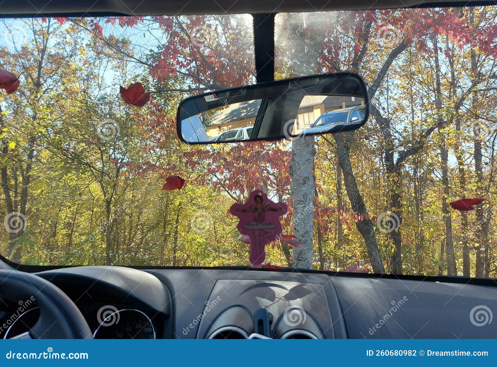 Driving through Fall in the Mountains NC Stock Photo - Image of bumper ...