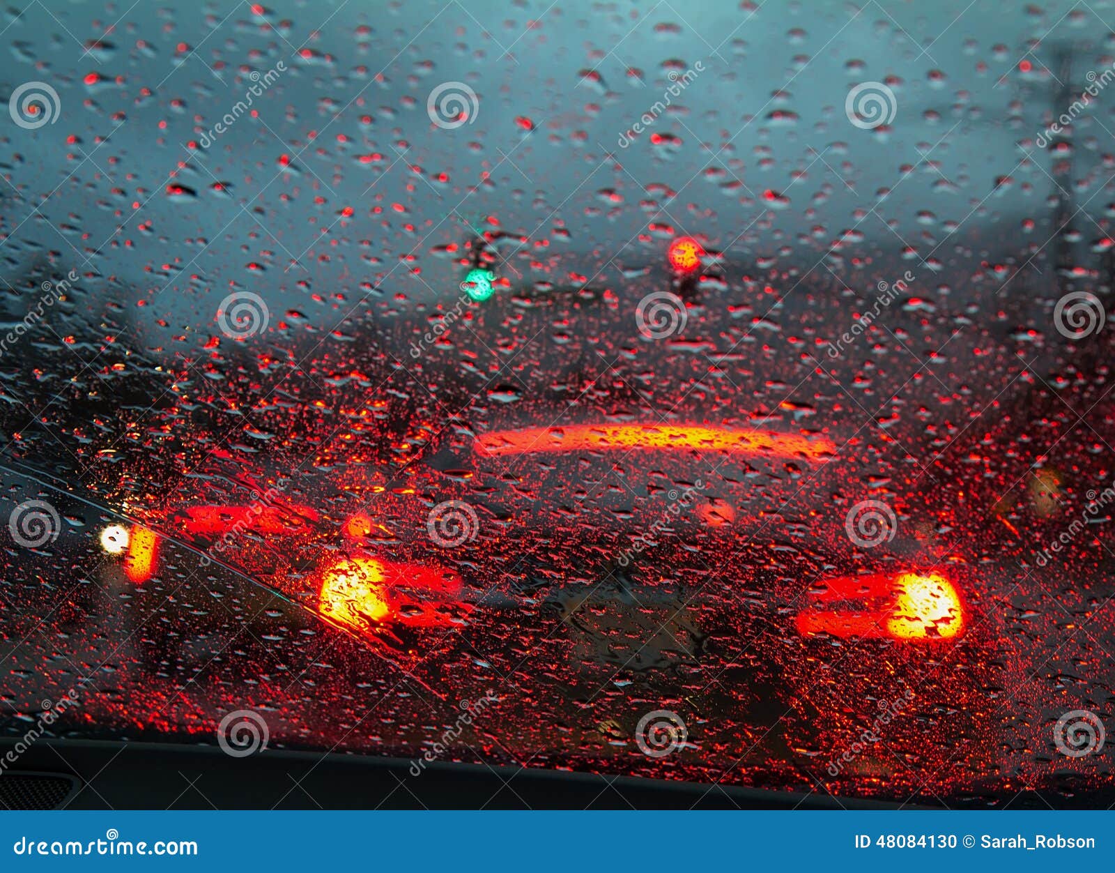 Driving in heavy rain stock photo. Image of heavy, reflections - 48084130