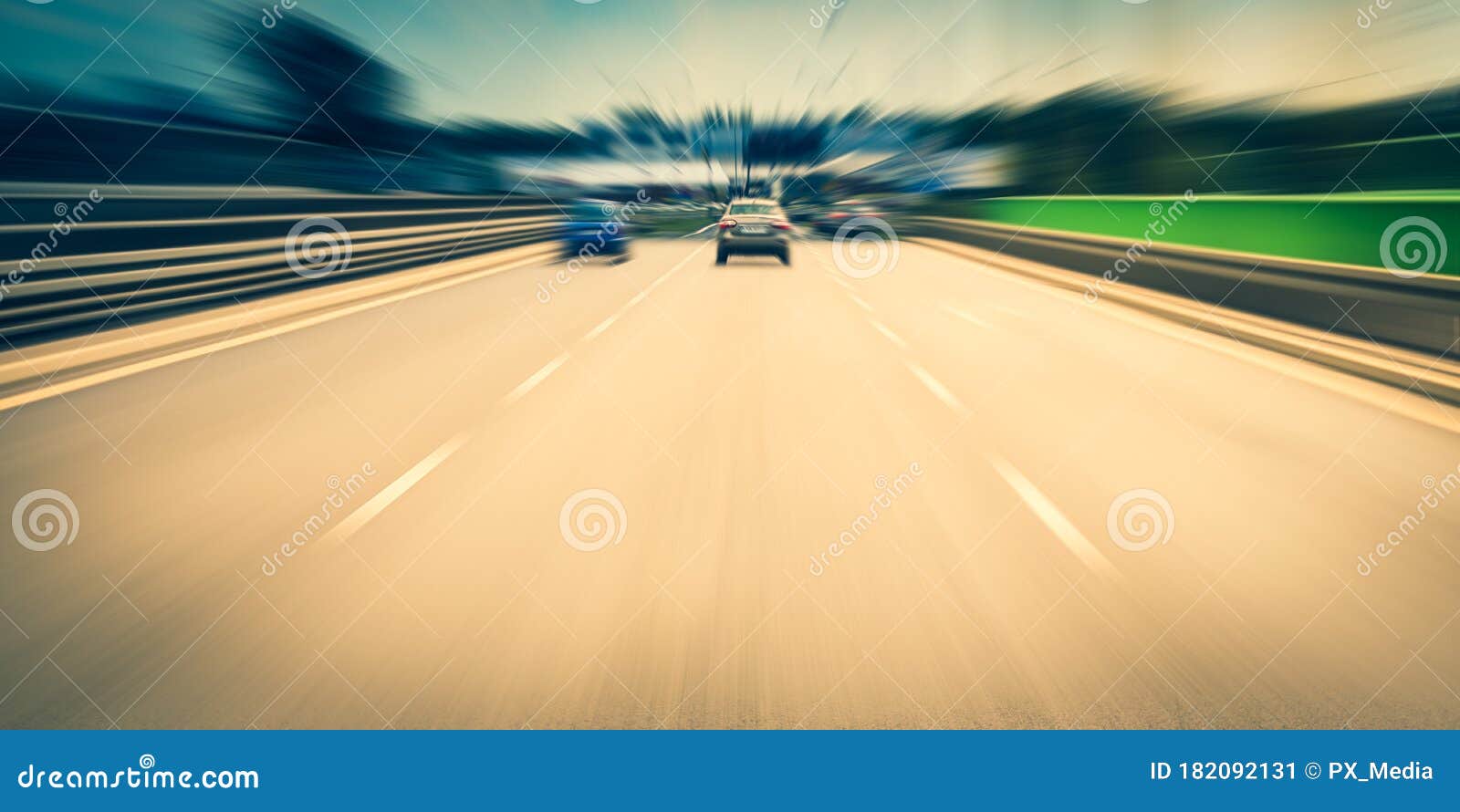 Driving on a Highway/ Expressway Stock Image - Image of road, europe ...