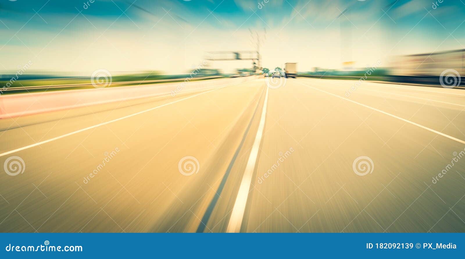 Driving on a Highway/ Expressway Stock Image - Image of expressway ...