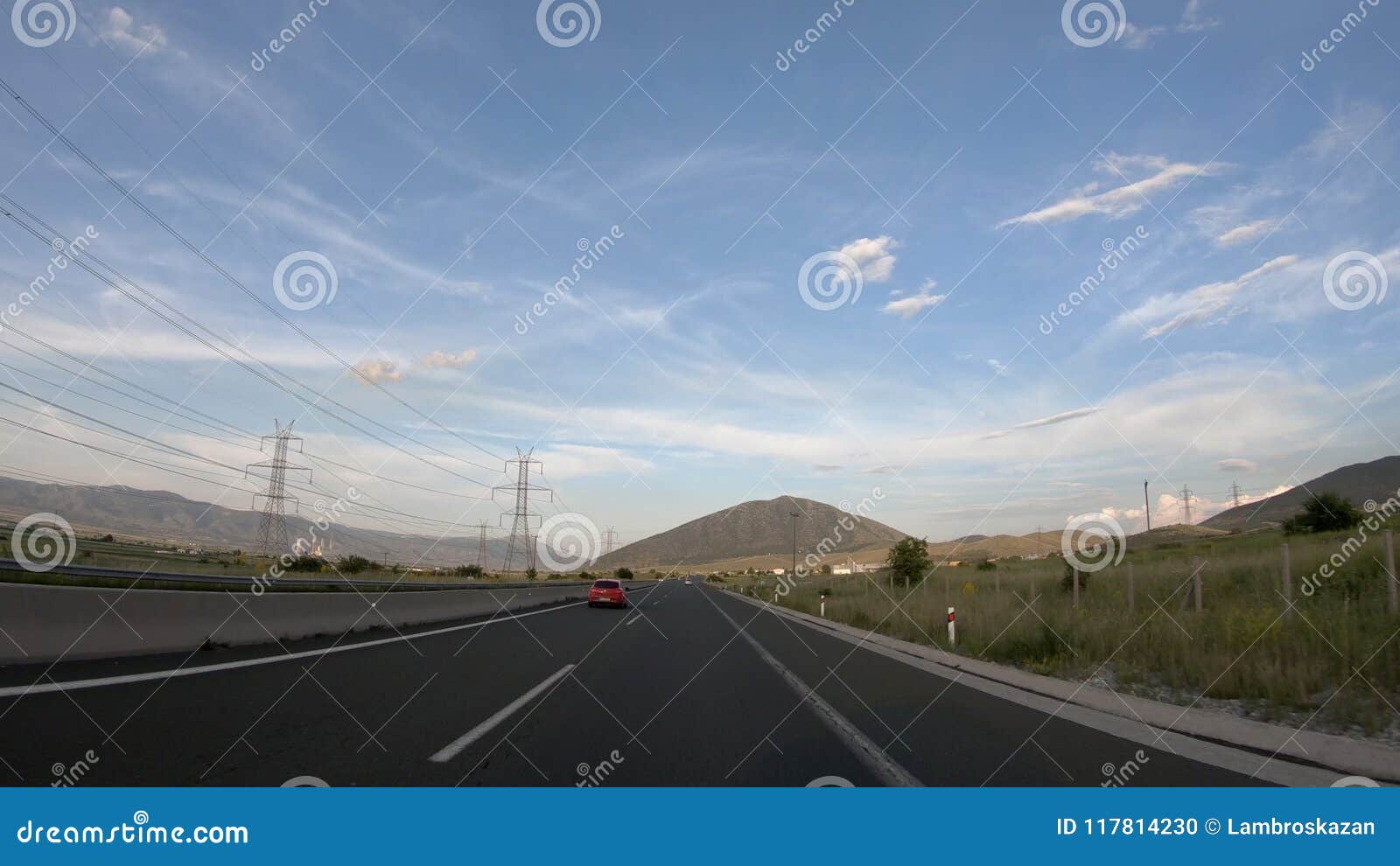 Driving on the Highway, Front View Stock Footage - Video of departure ...