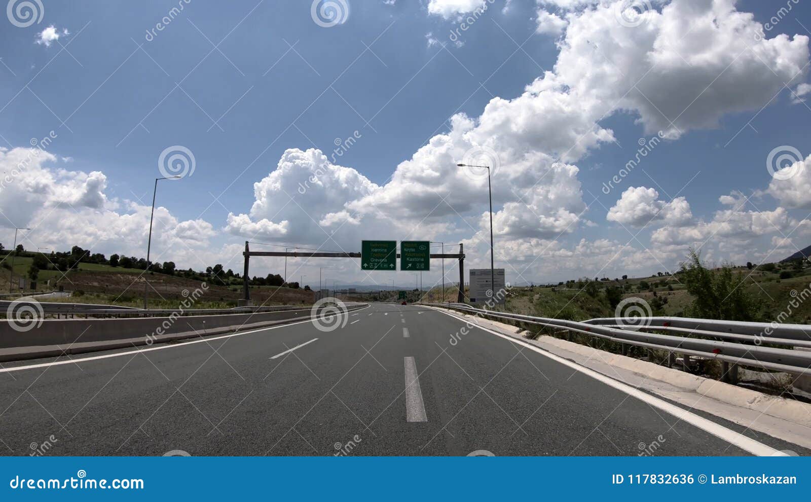 Driving on the Highway, Front View Stock Footage - Video of scene ...