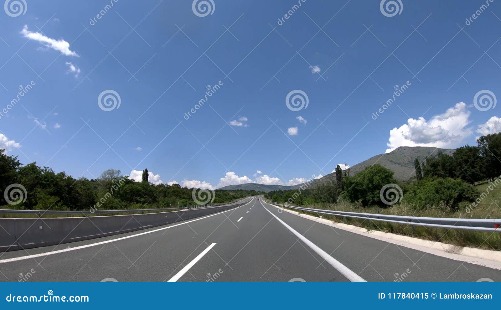 Driving on the Highway, Front View Stock Video - Video of departure ...