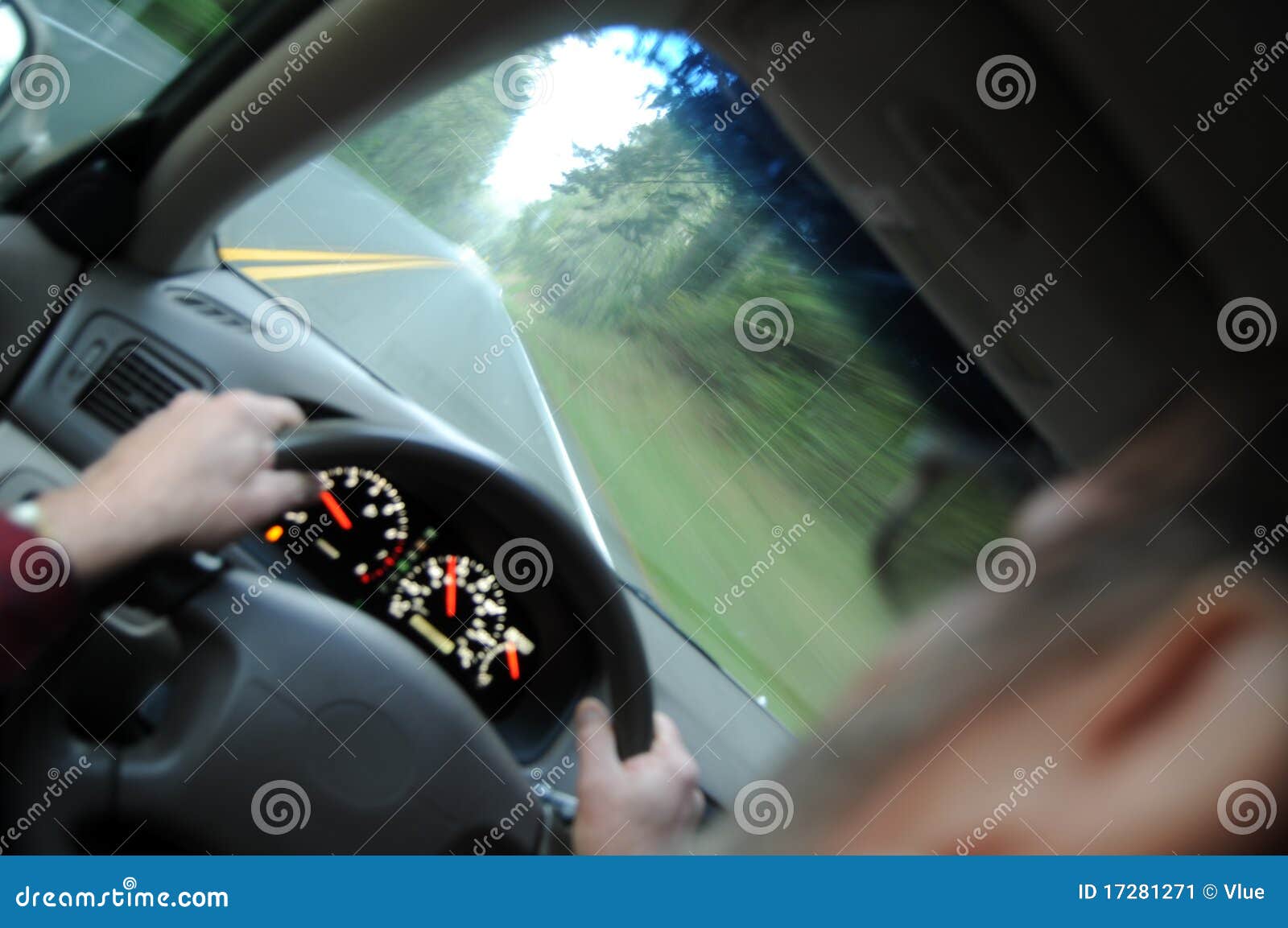 Driving Inside of a Car stock image. Image of drive, hand - 17281271