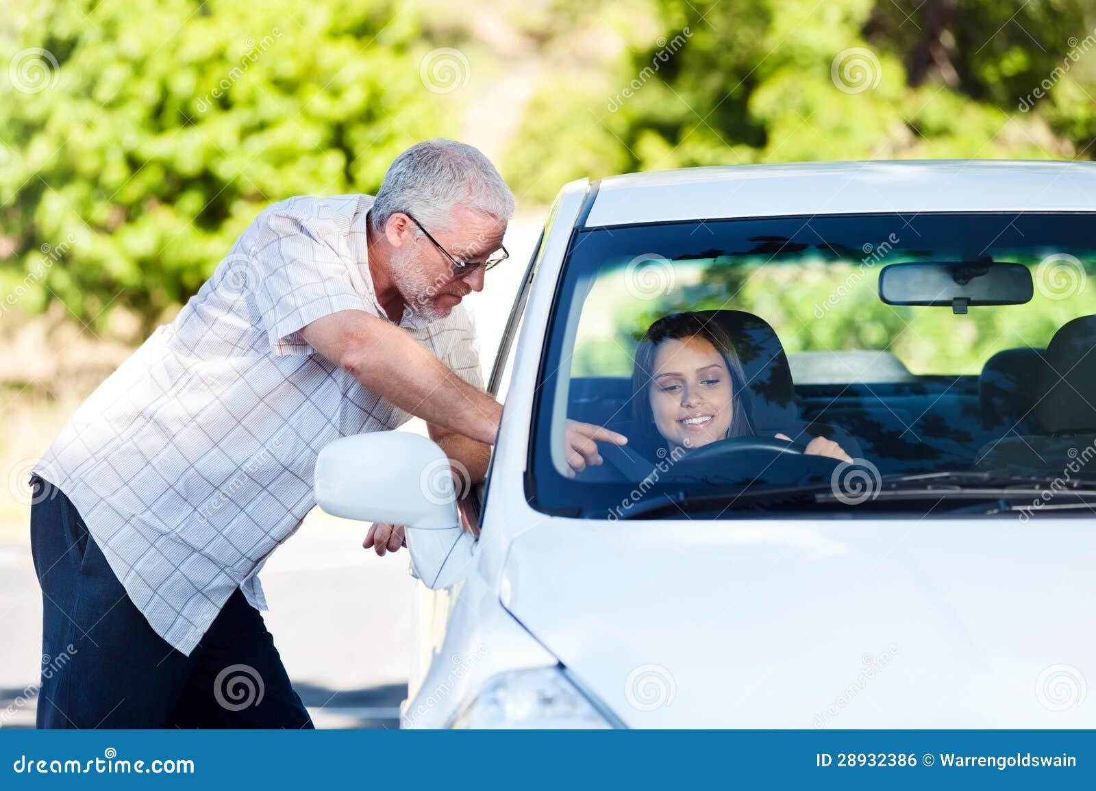 Driving lesson stock photo. Image of beautiful, caucasian - 28932386