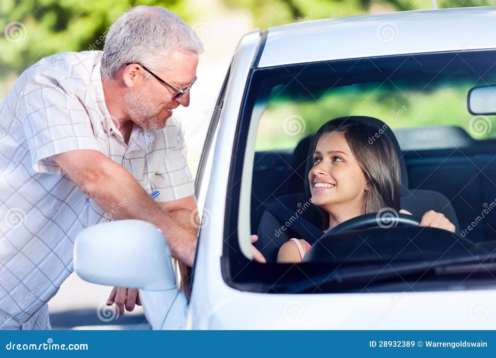 Driving lesson stock image. Image of driver, advice, learn - 28932389