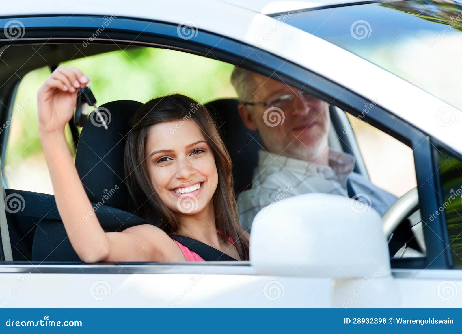 Driving lesson stock photo. Image of driving, happy, caucasian - 28932398