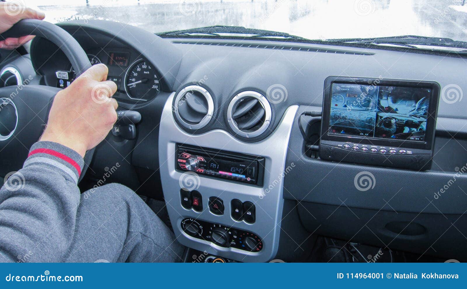 Driving Lessons in Driving School Stock Image - Image of black, class ...