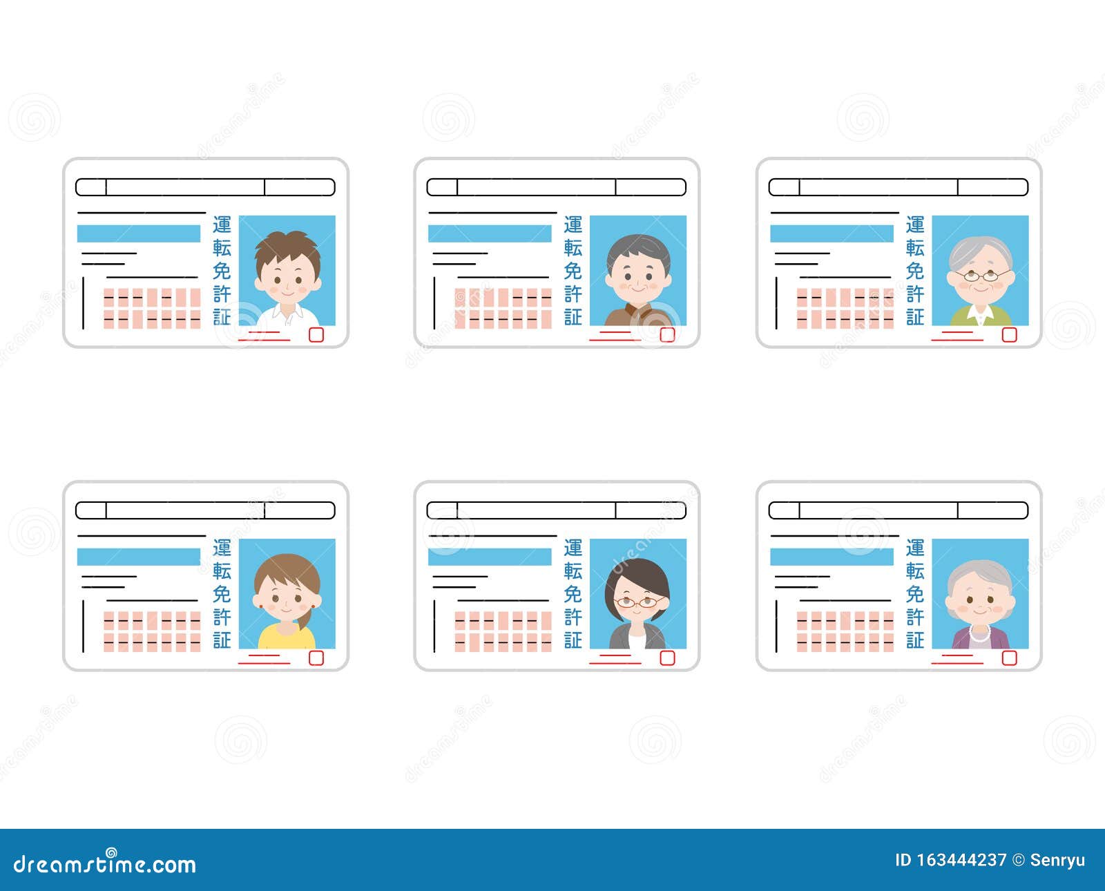 Driving license1 stock vector. Illustration of father - 163444237