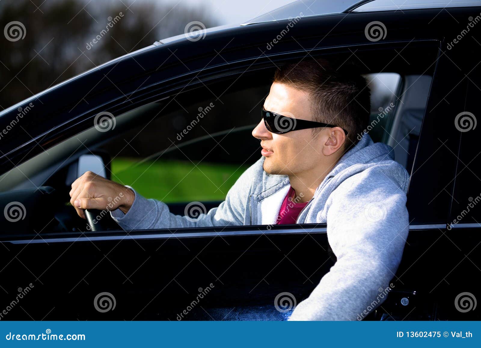 Driving man stock image. Image of interior, road, motion - 13602475