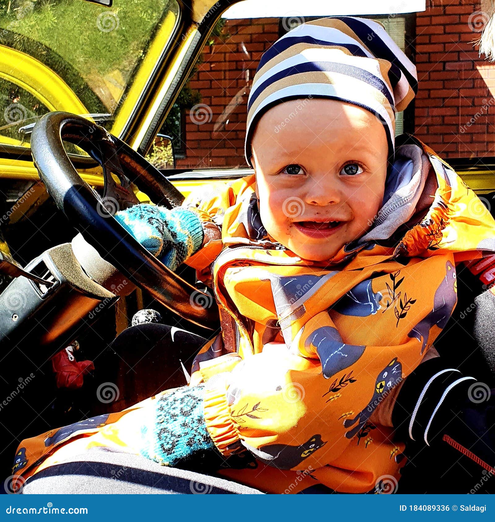 Driving with Mini a Very Small Car Stock Photo - Image of mini, vehicle ...