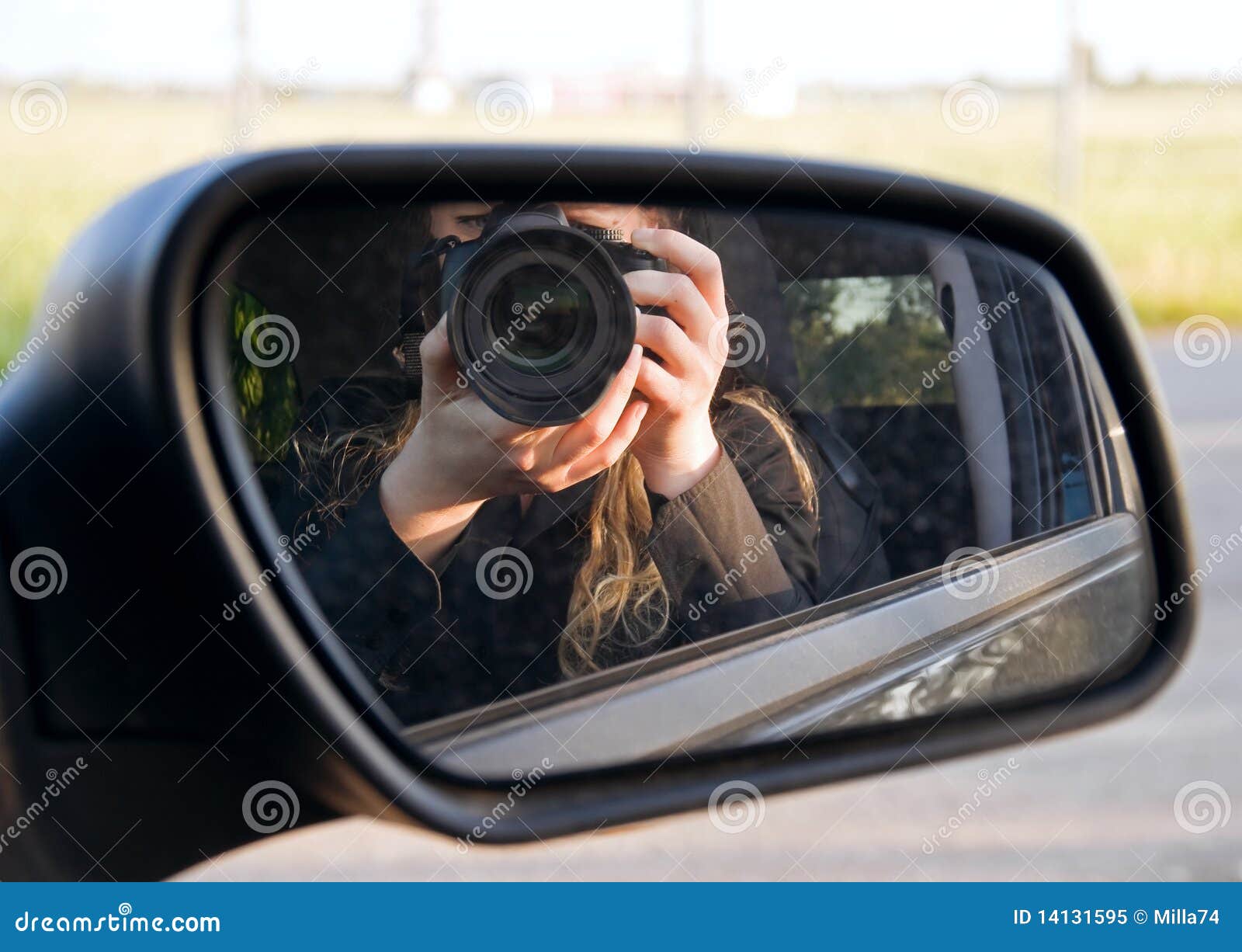 Driving mirror. stock image. Image of detail, photograph - 14131595