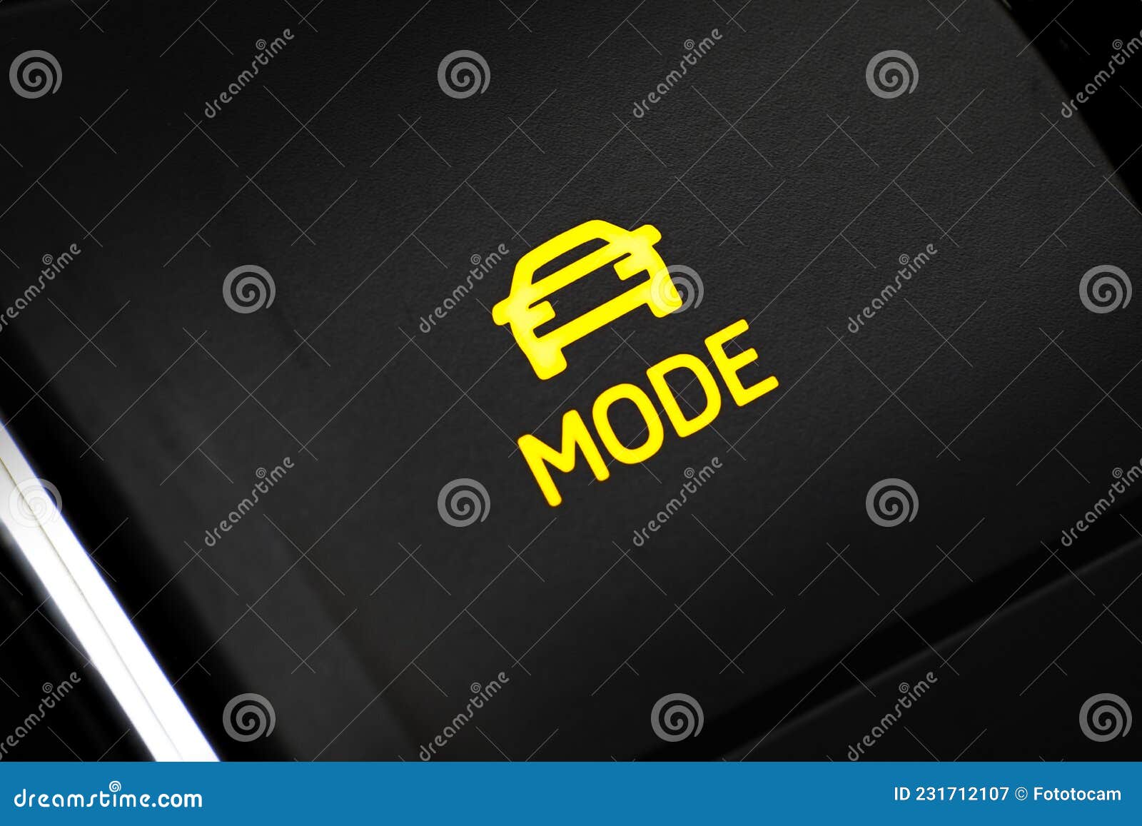 .driving Mode Selection Button Car Interior - Image Stock Image - Image ...