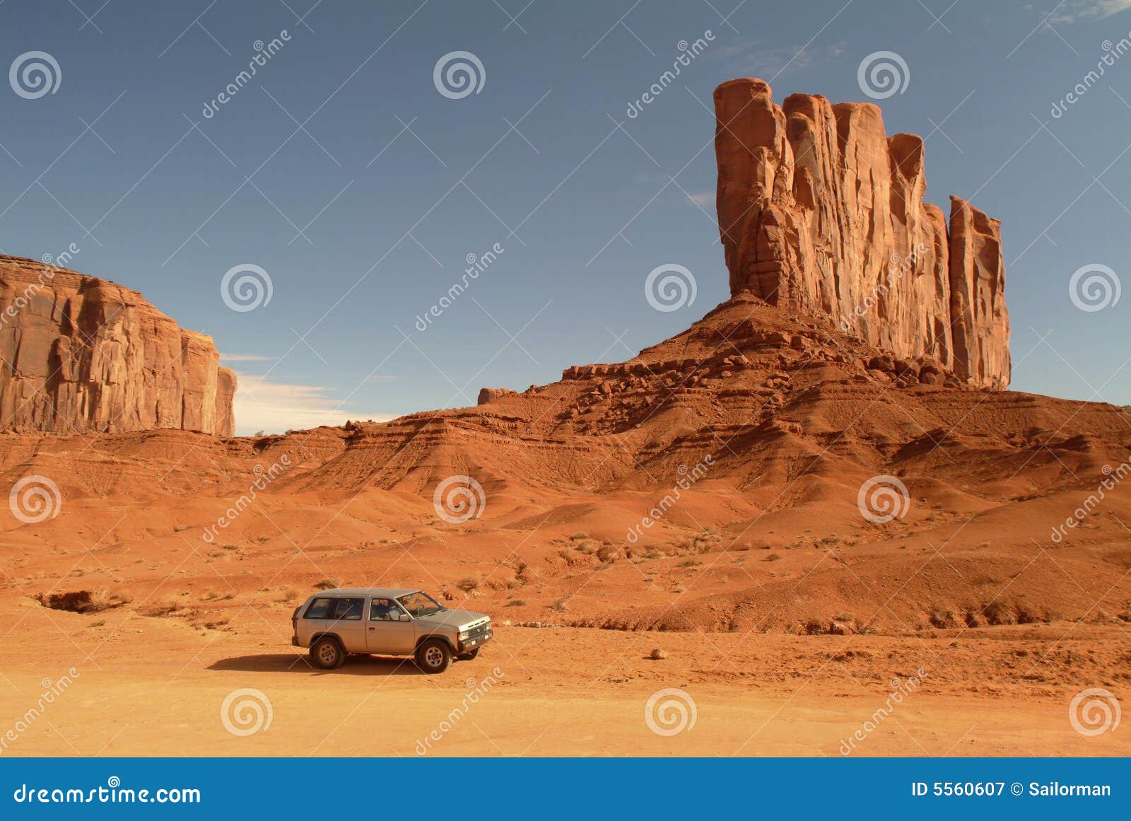 Driving through Monument Valley Stock Image - Image of valley, remote ...