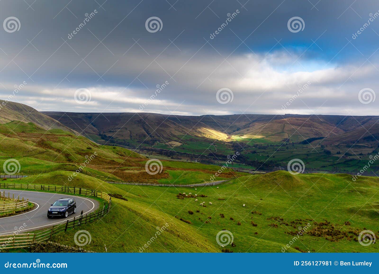 Driving Over Mam Tor in the Peak District Editorial Photo - Image of ...