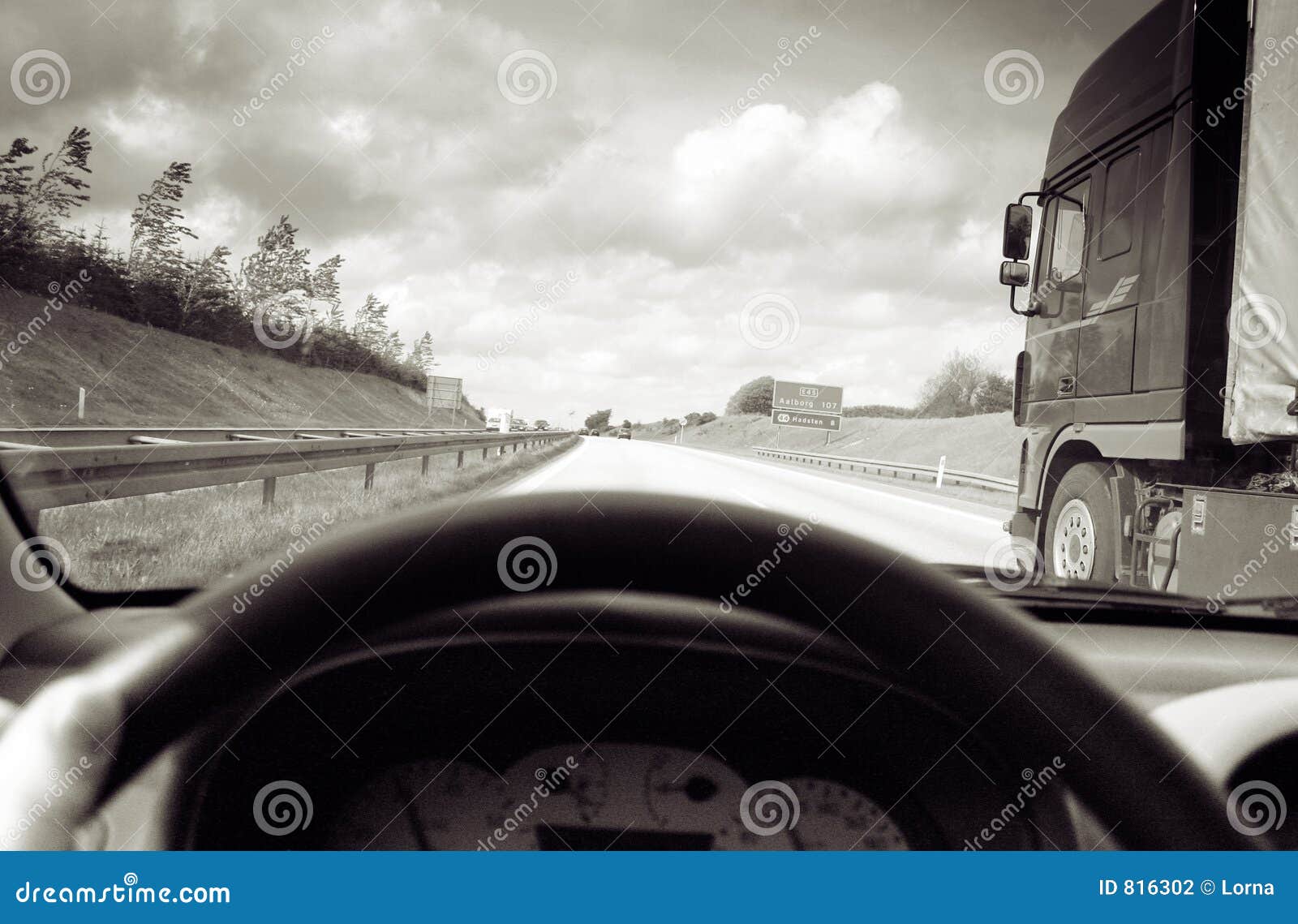 Driving overtake lorry stock photo. Image of cruise, travel - 816302