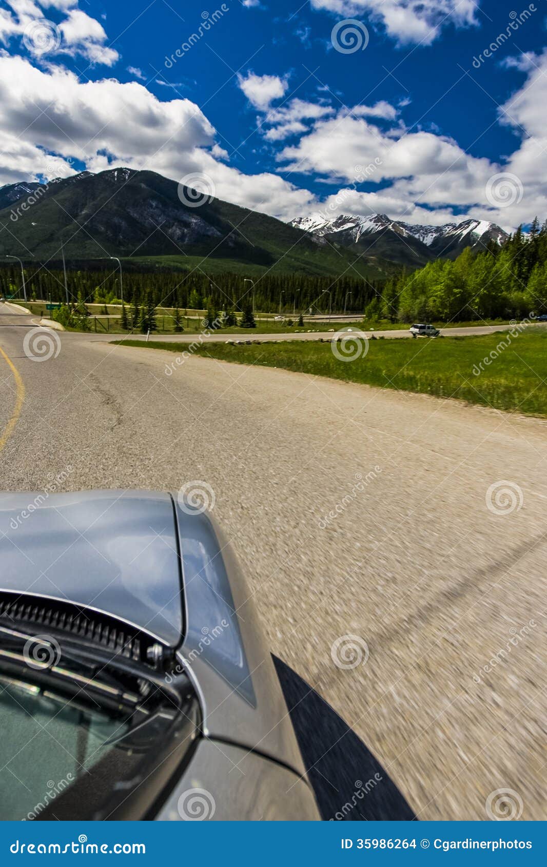 Driving Point of View stock photo. Image of winter, fast - 35986264