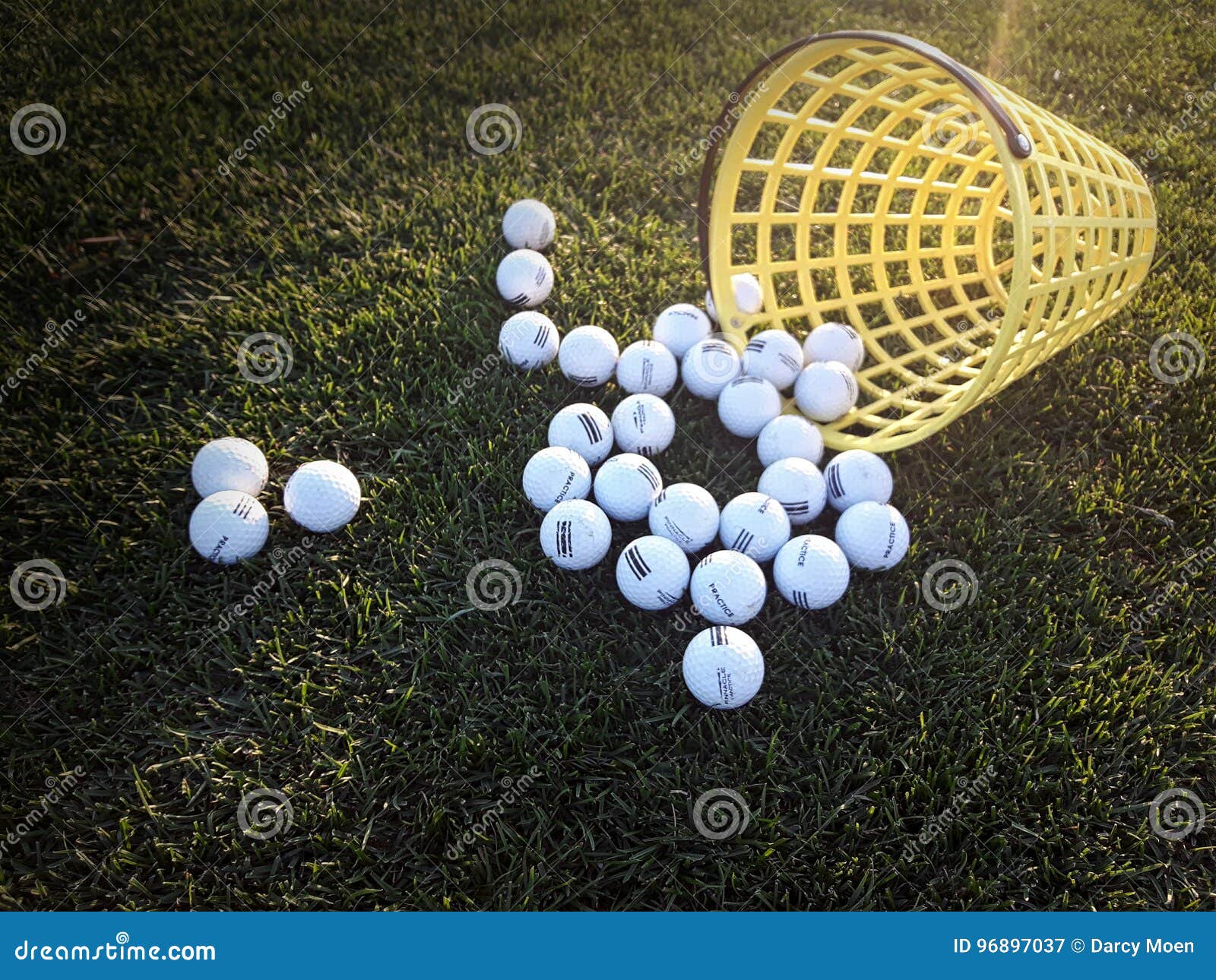 Driving range basket editorial photography. Image of balls - 96897037