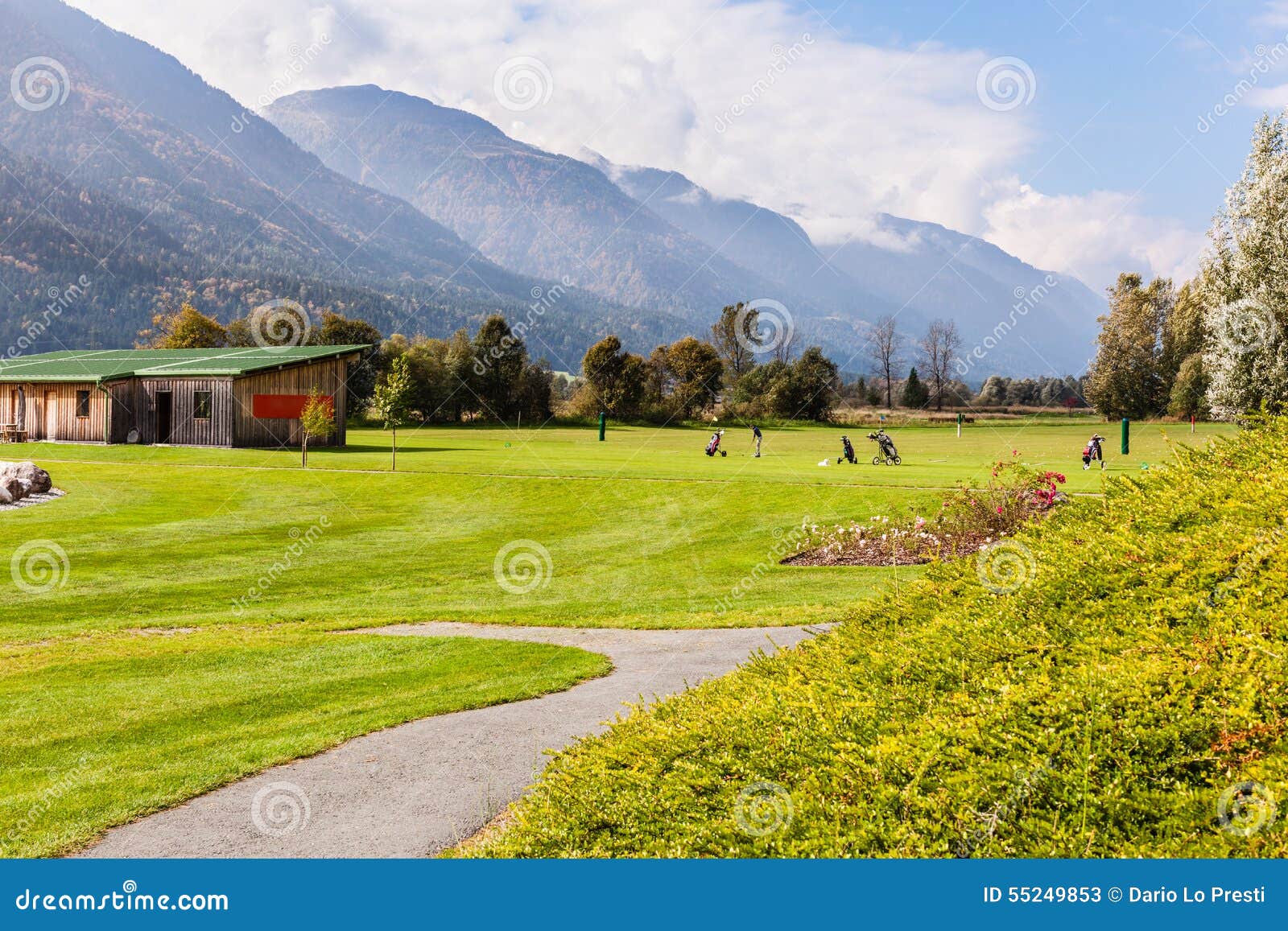Driving range stock image. Image of exercise, lawn, rural - 55249853