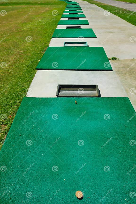 Driving range mats stock image. Image of training, green - 25364939