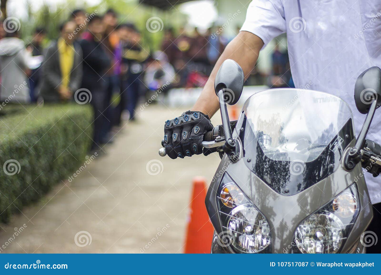 Driving a safe motorcycle. stock image. Image of freedom - 107517087