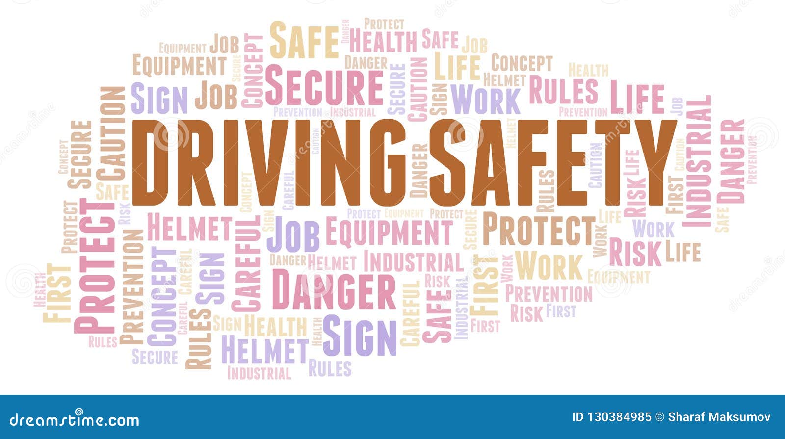 Driving Safety word cloud. stock illustration. Illustration of word ...