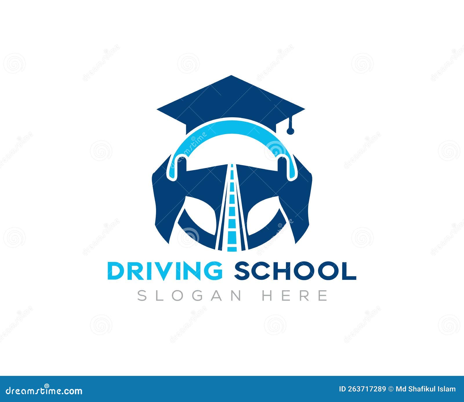 Driving School Logo Design Vector Templates Stock Illustration ...