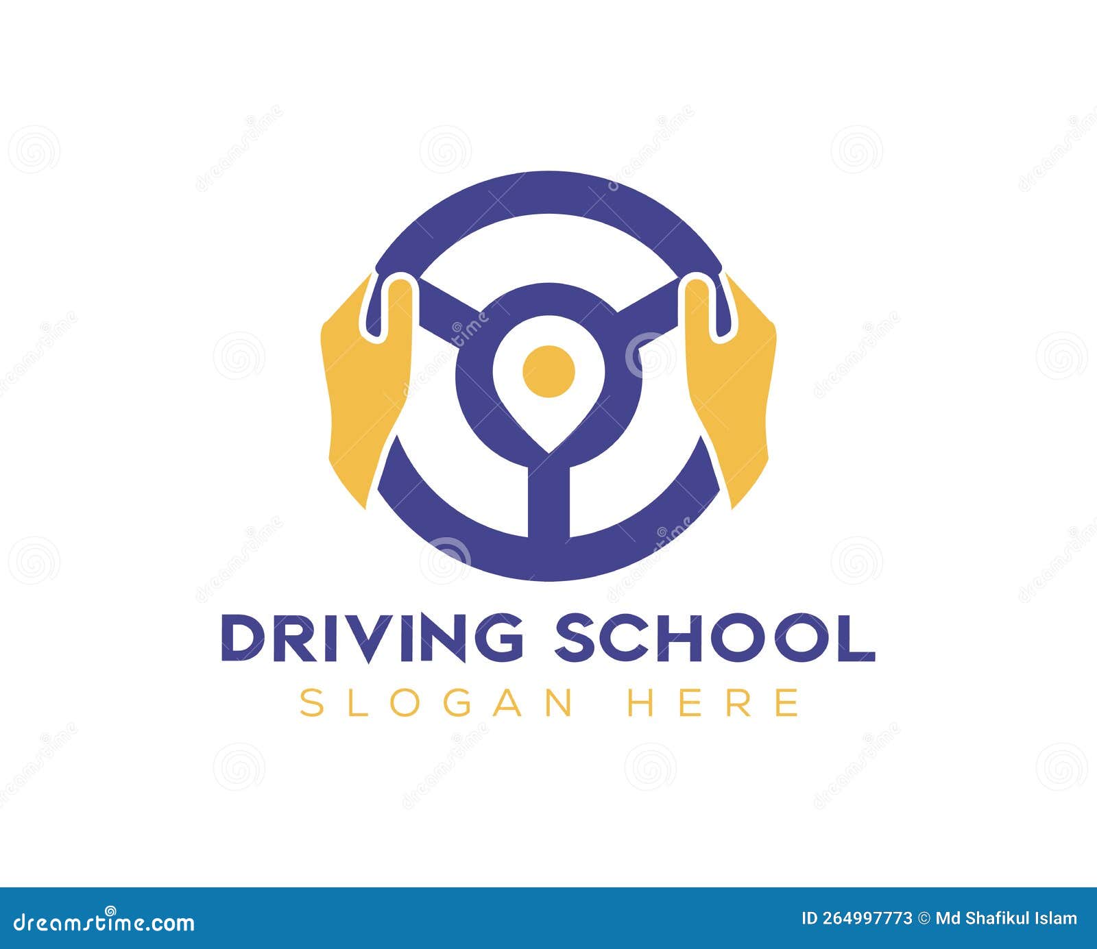 Driving School Logo Design Vector Templates Stock Illustration ...