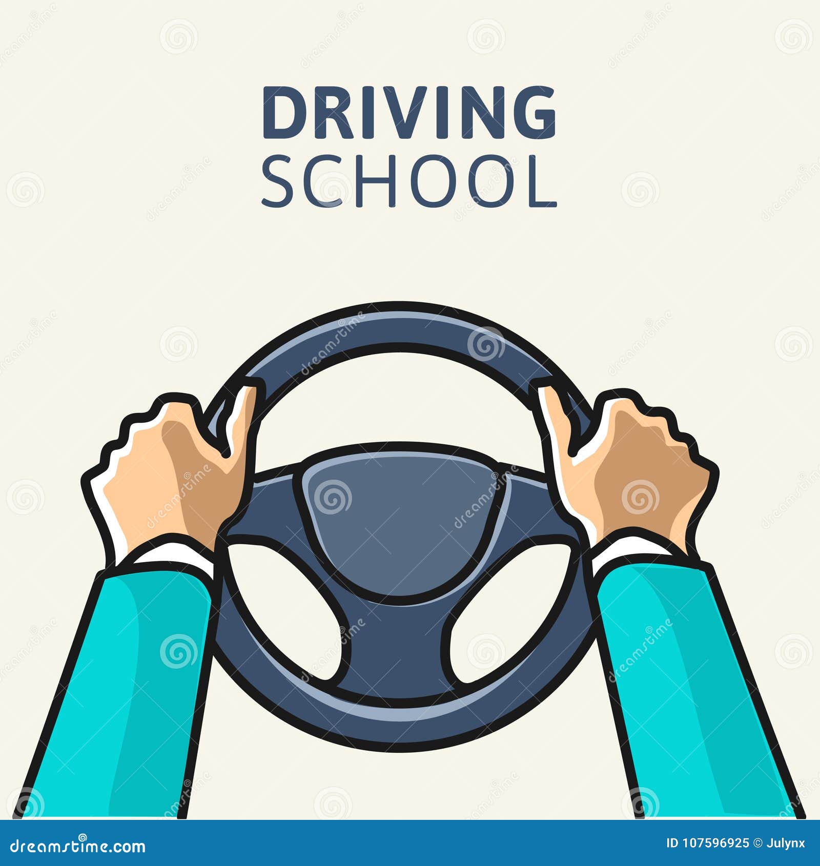 Driving School Logo Template. Stock Vector - Illustration of emblem ...
