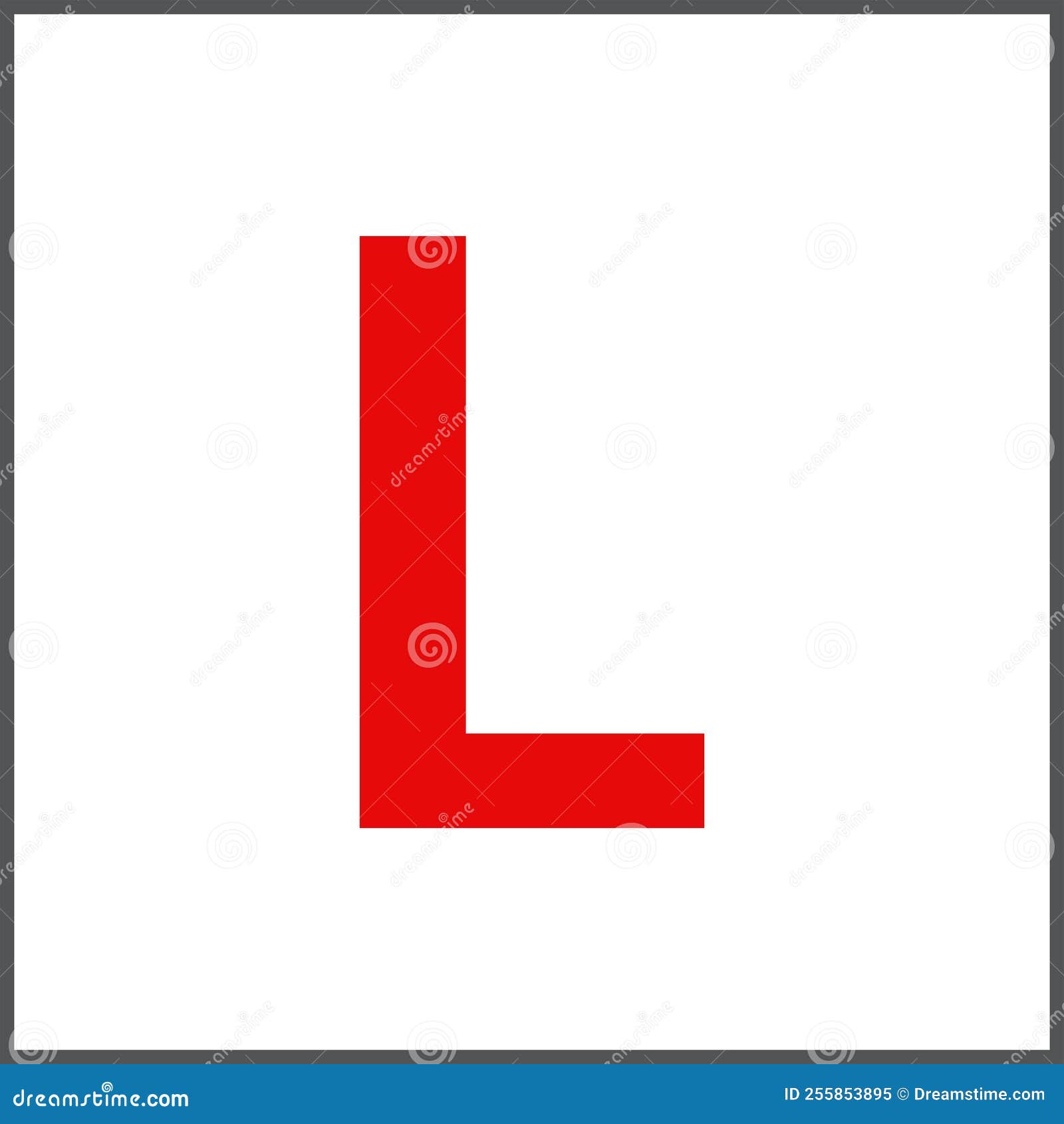 Driving School Sign. a Square with a White Background Stock Vector ...