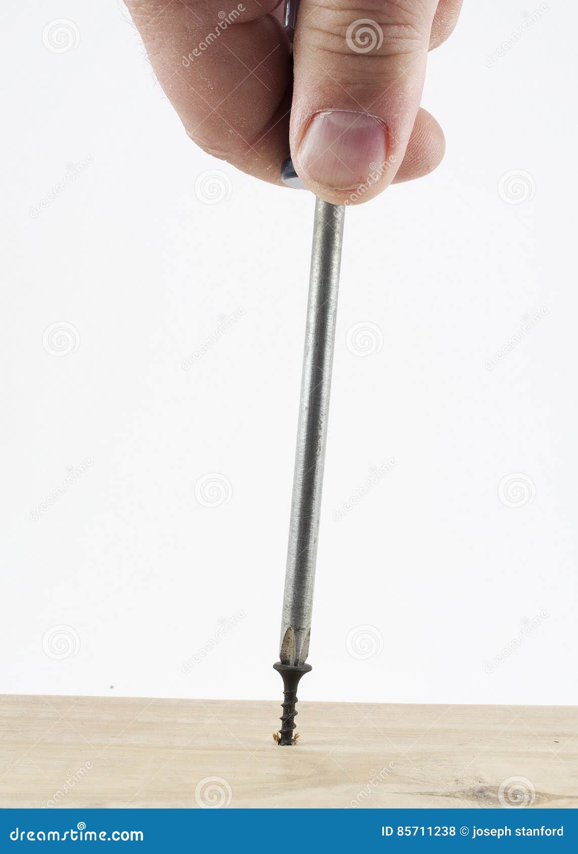 Driving a by hand stock photo. Image of metal, hand, construction ...