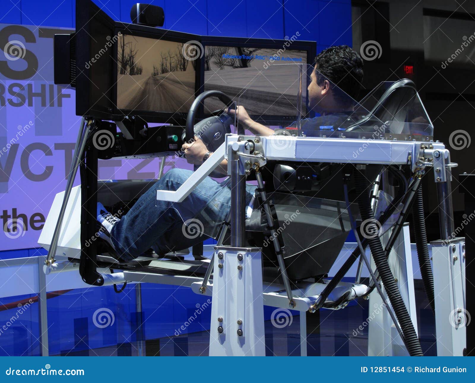 Driving Simulation editorial stock image. Image of editorial - 12851454