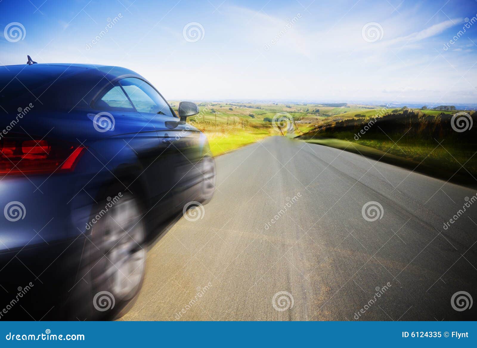 Driving at speed stock image. Image of action, copyspace - 6124335