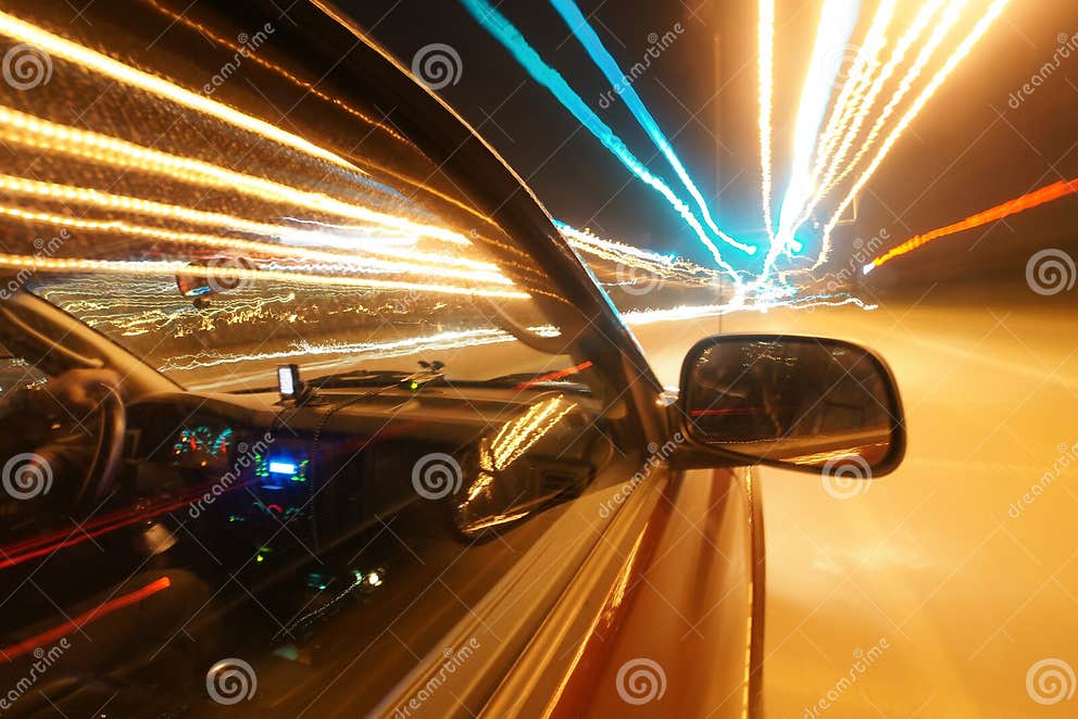 Driving at speed of light stock image. Image of equipment - 27465199
