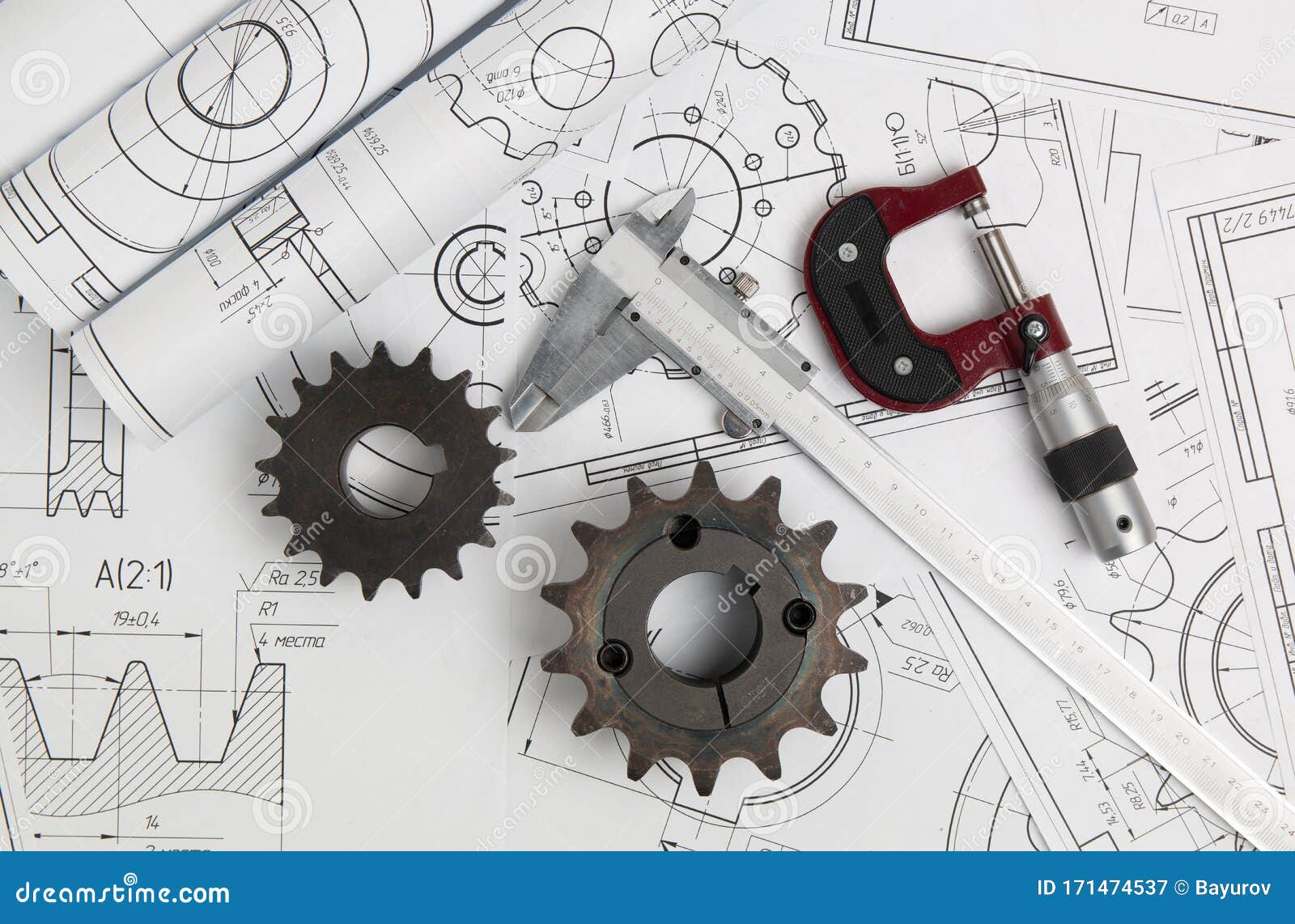 Engineering Drawings Royalty-Free Stock Image | CartoonDealer.com #61525732