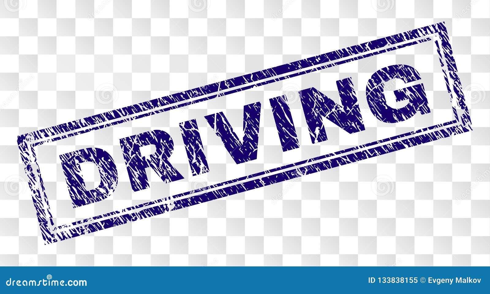 Scratched DRIVING Rectangle Stamp Stock Vector - Illustration of ...