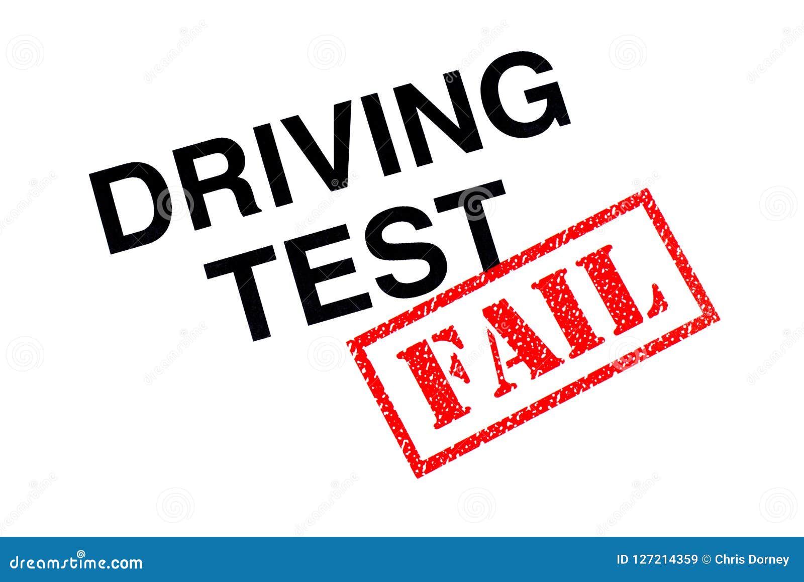 Driving Test Fail stock illustration. Illustration of education - 127214359