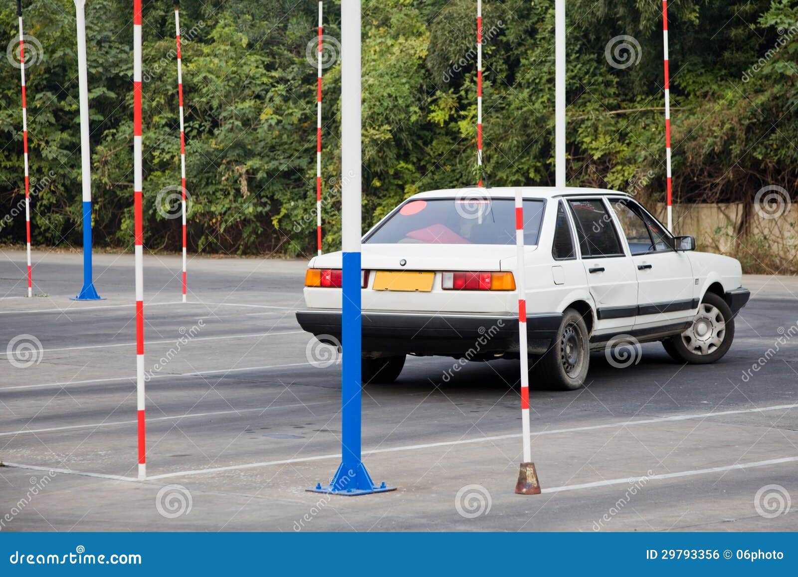 The Driving Test Training Field Stock Photo - Image of person, safety ...