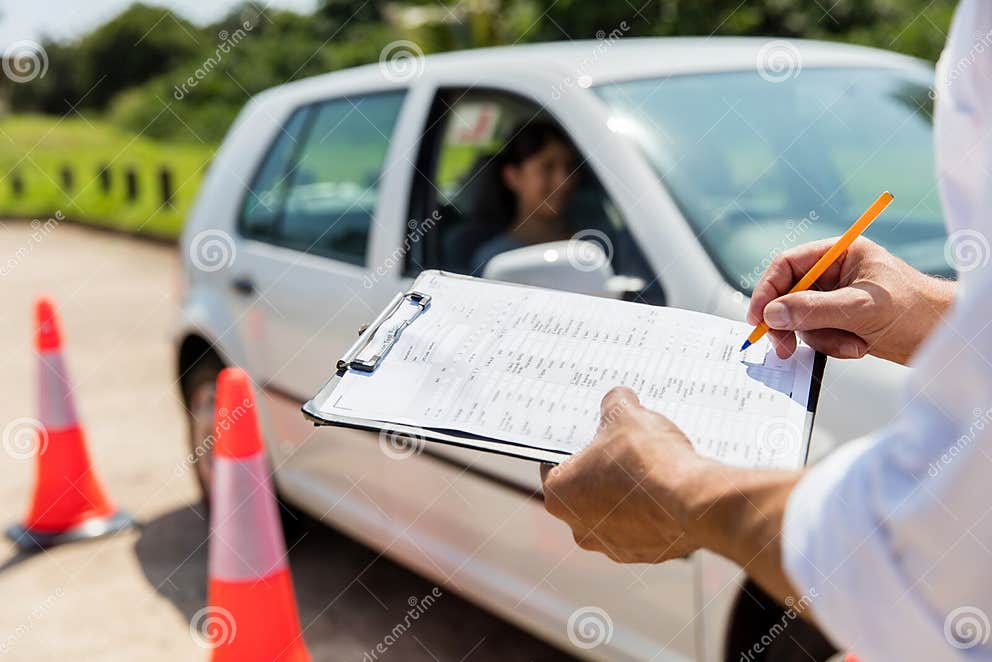 Driving test stock image. Image of clipboard, student - 65412419