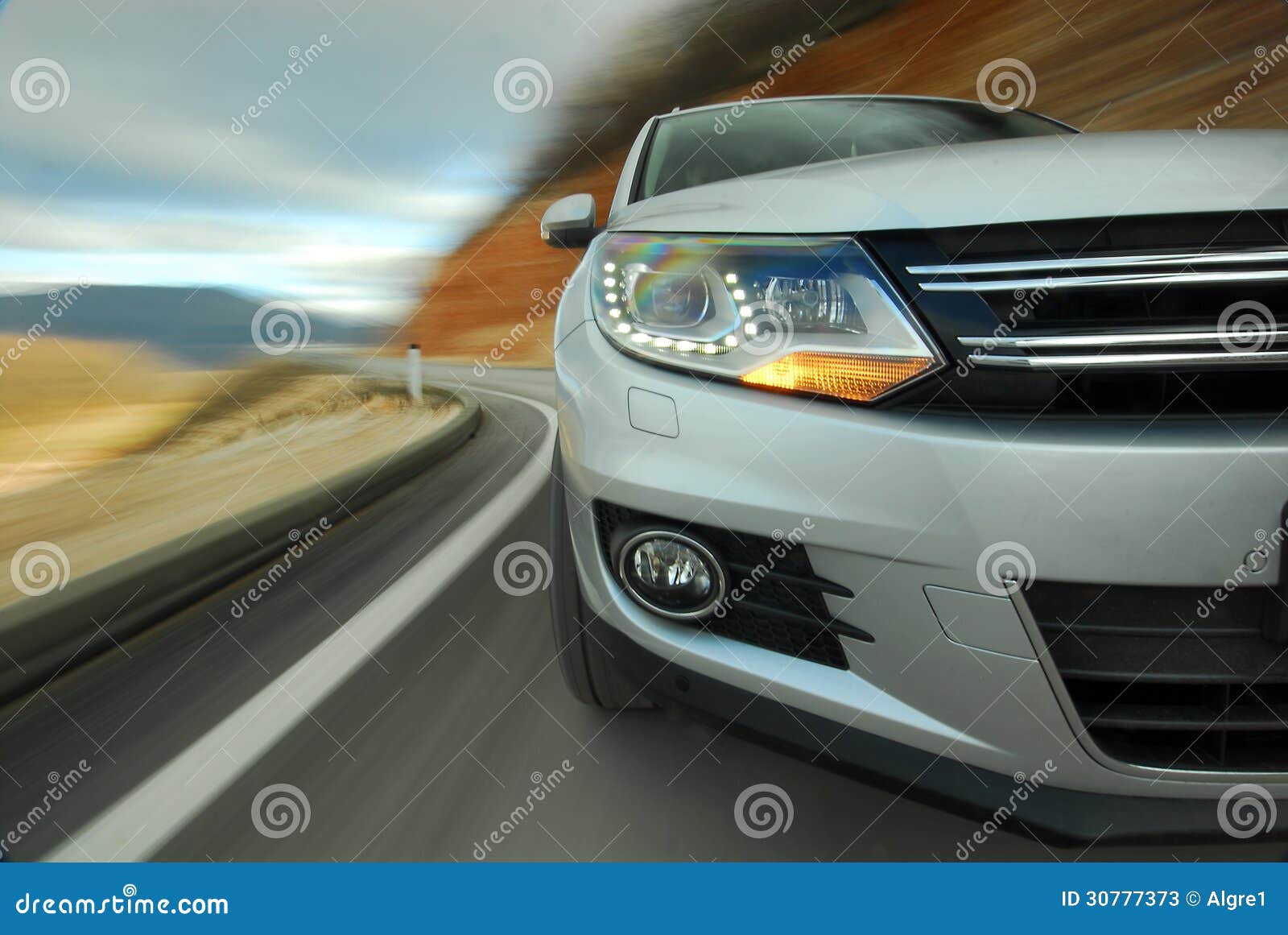 Driving too fast stock image. Image of fast, spotlight - 30777373