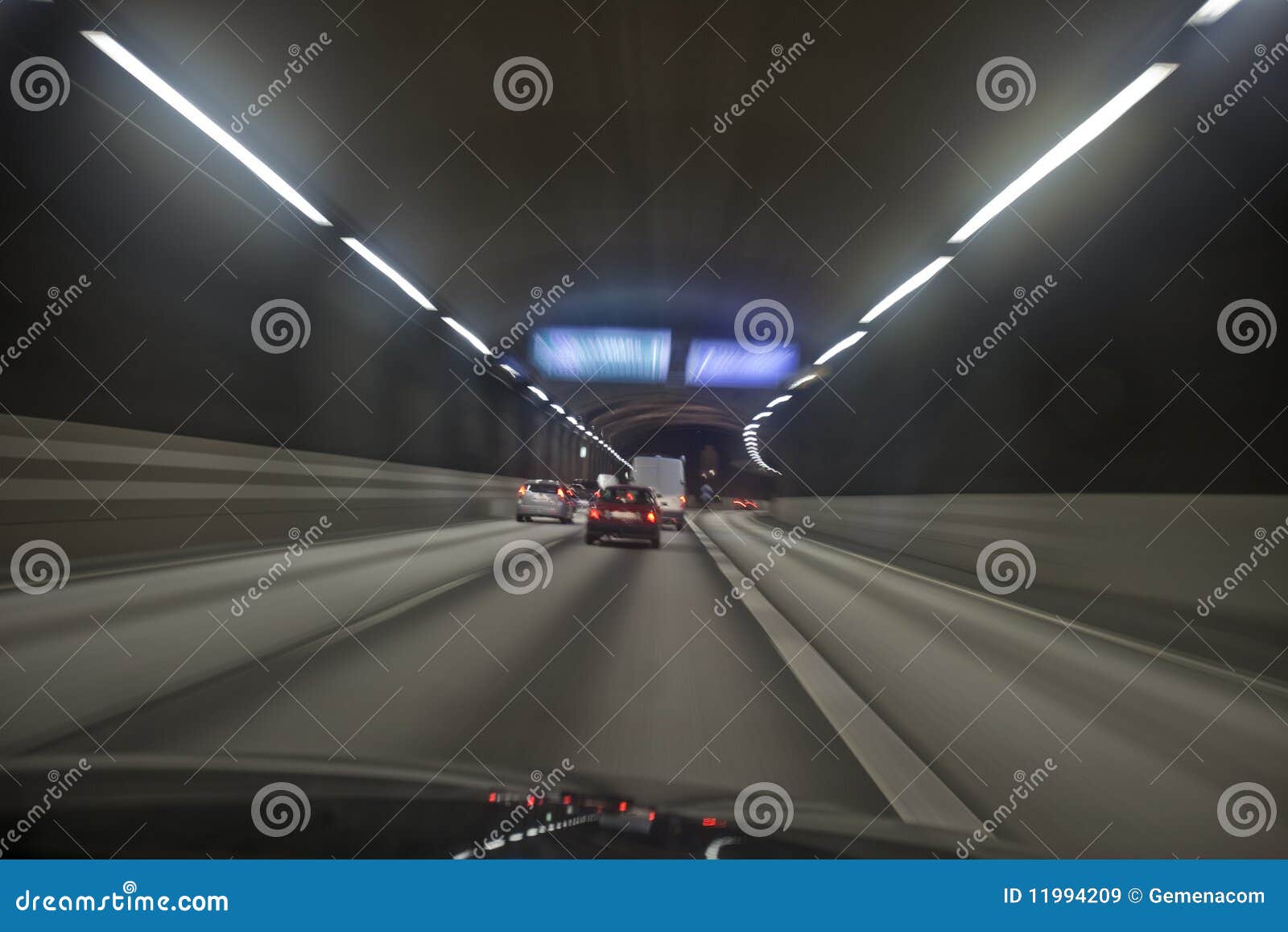 Driving in a tunnel stock image. Image of driving, stoplight - 11994209