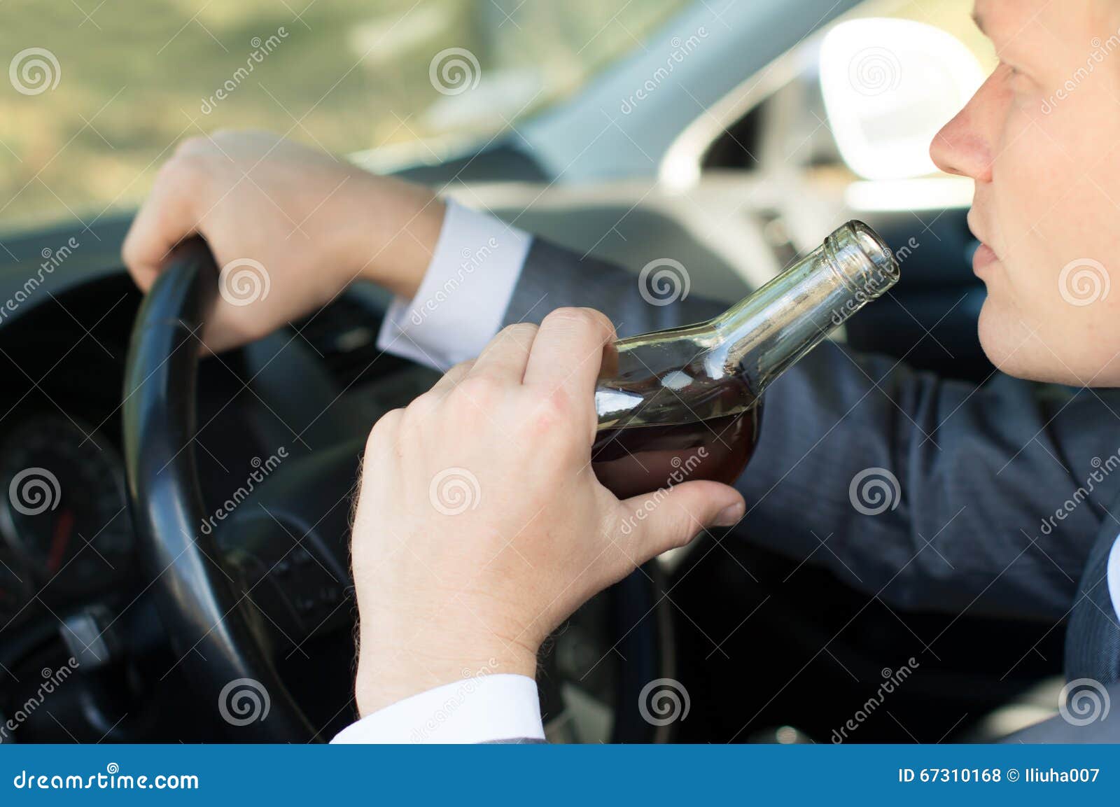 Driving Under a Drunken State Stock Photo - Image of addict ...