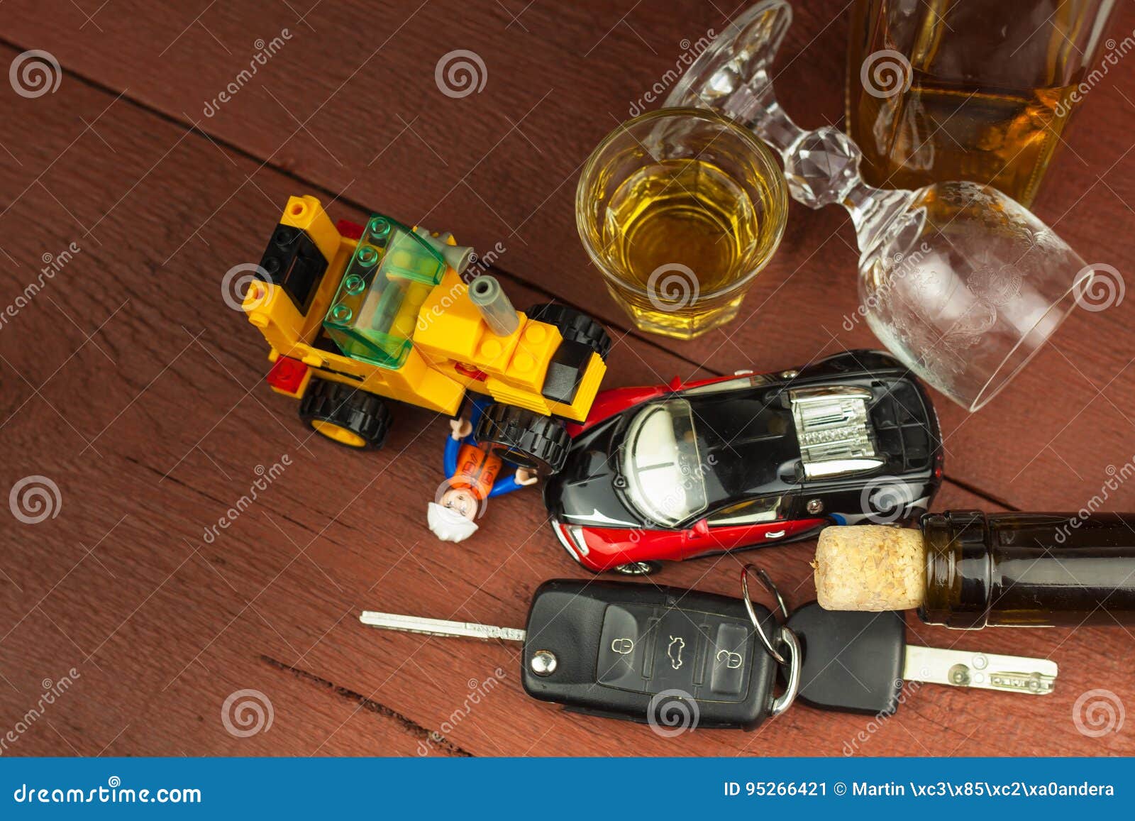 Driving Under the Influence of Alcohol. Dangerous Ride. Alcohol Behind ...