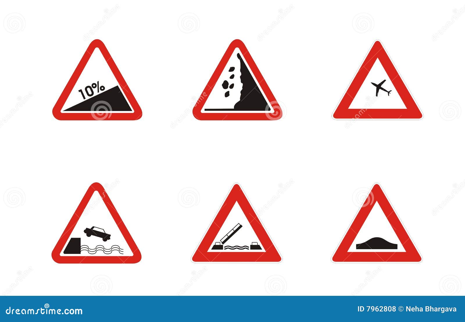 Driving Warning icons stock vector. Illustration of harsh - 7962808