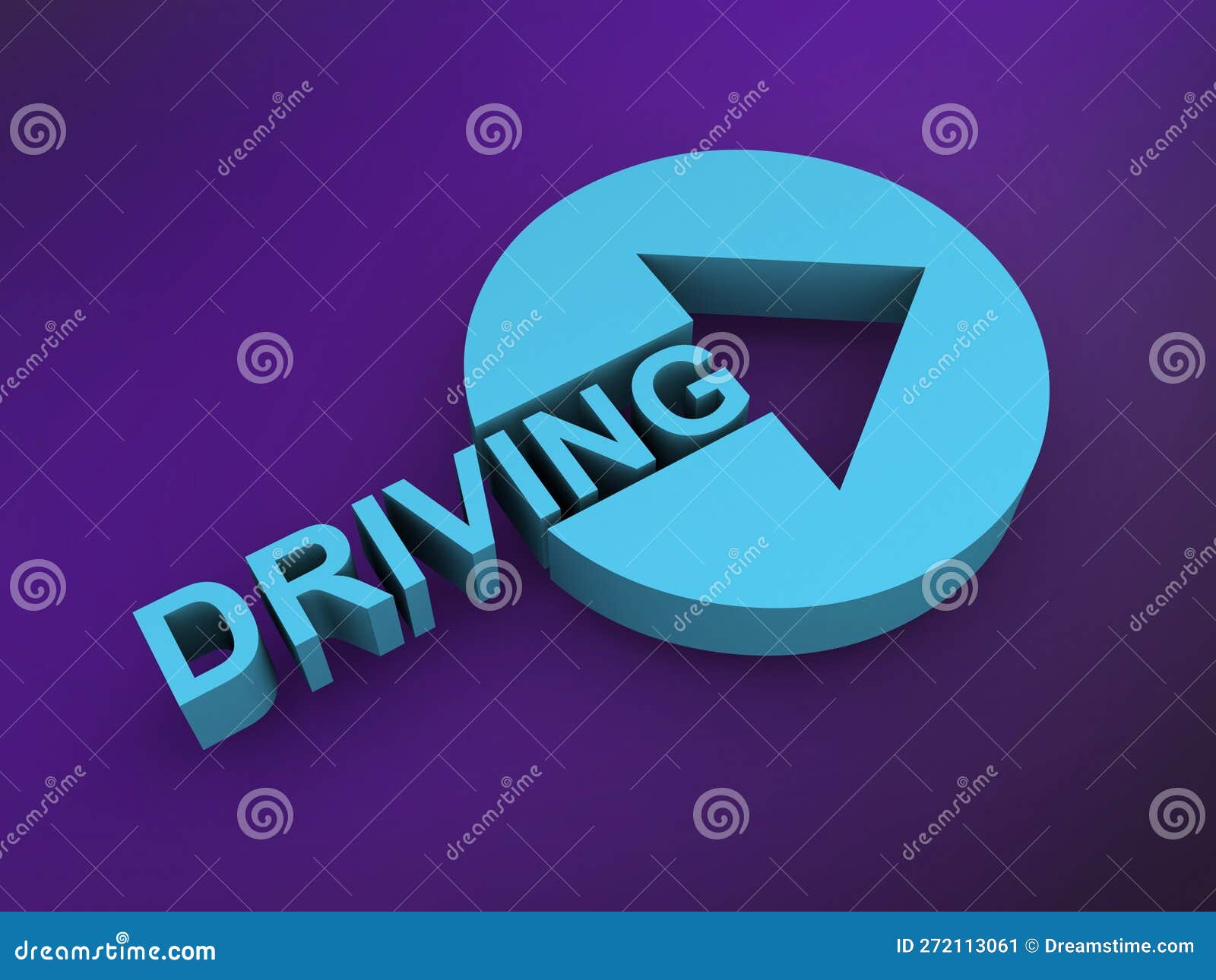 Driving word on purple stock illustration. Illustration of organ ...