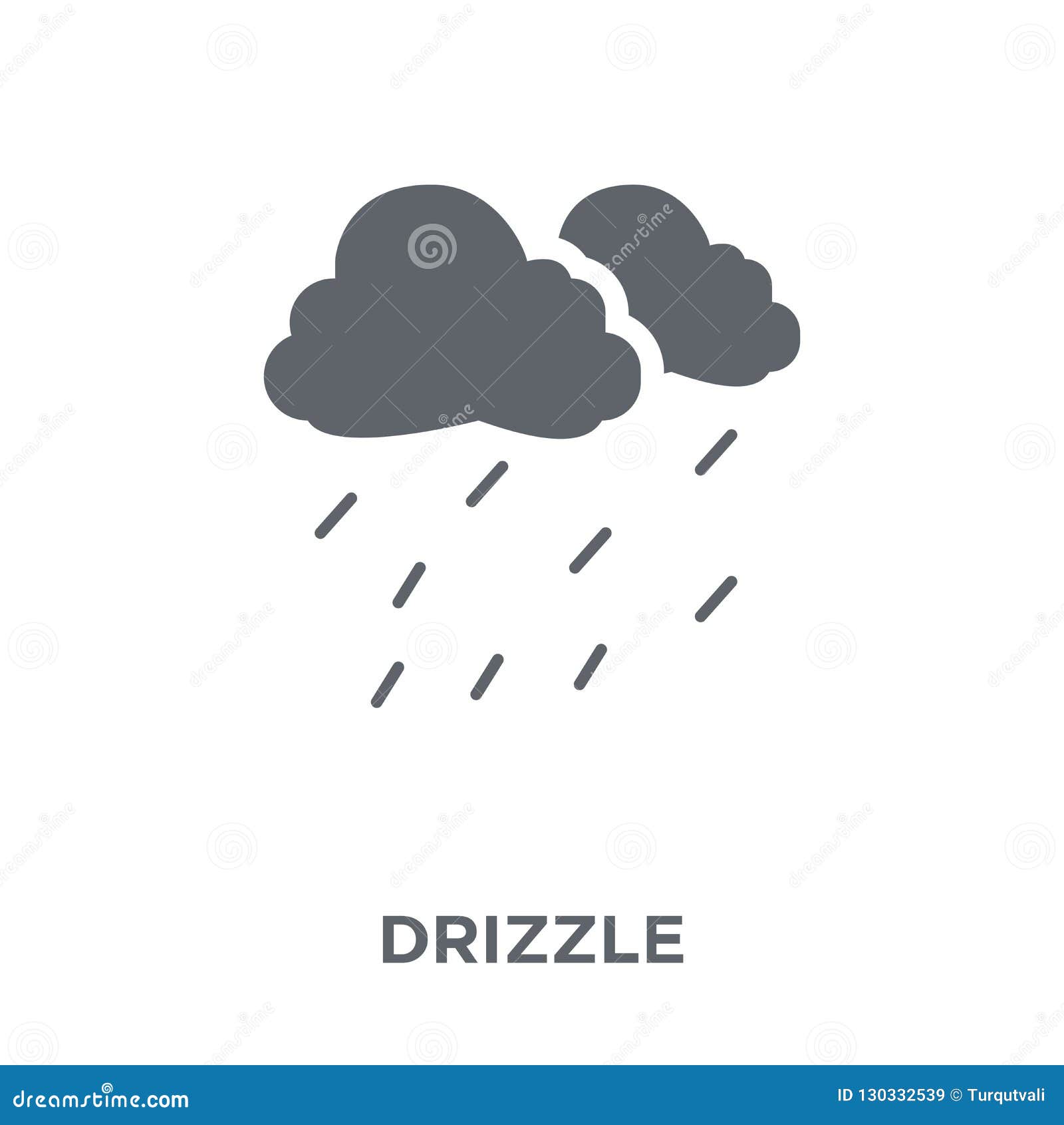Drizzle Icon from Collection. Stock Vector - Illustration of food, snow ...