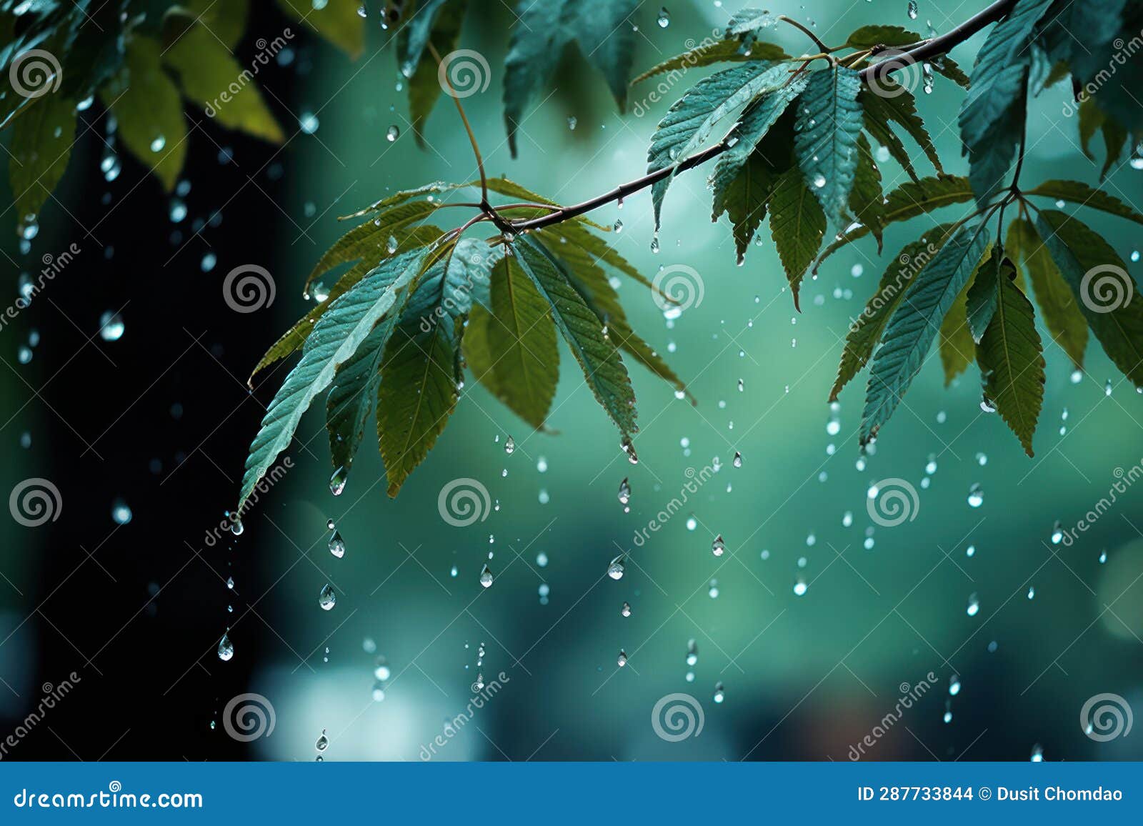 Drizzle Rainy Day in Autumn Background and Wallpaper. Generative AI ...